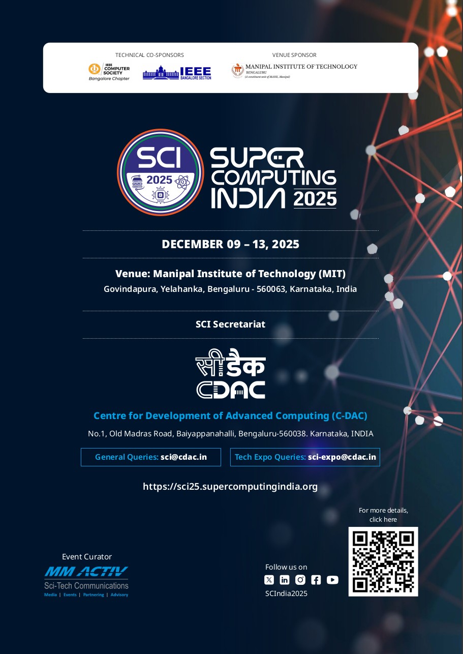 Supercomputing India 2025 (SCI2025) - 2025/12 | Online Trade Fair ...